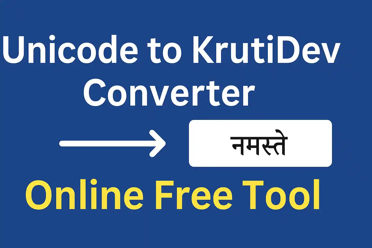 Unicode Hindi to Kruti Dev Converter Online